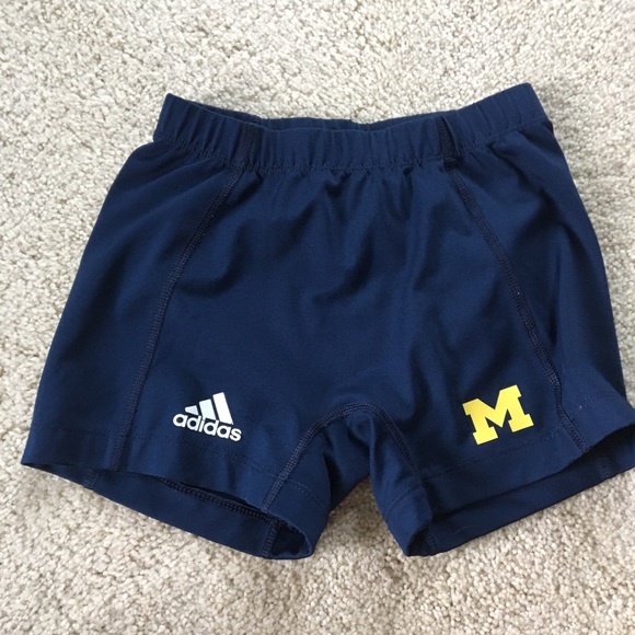 adidas | Shorts | University Of Michigan Adidas Spandex | Poshmark